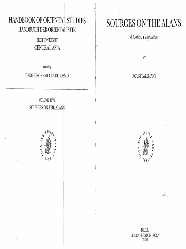 Sources On The Alans A Critical Compilat | PDF