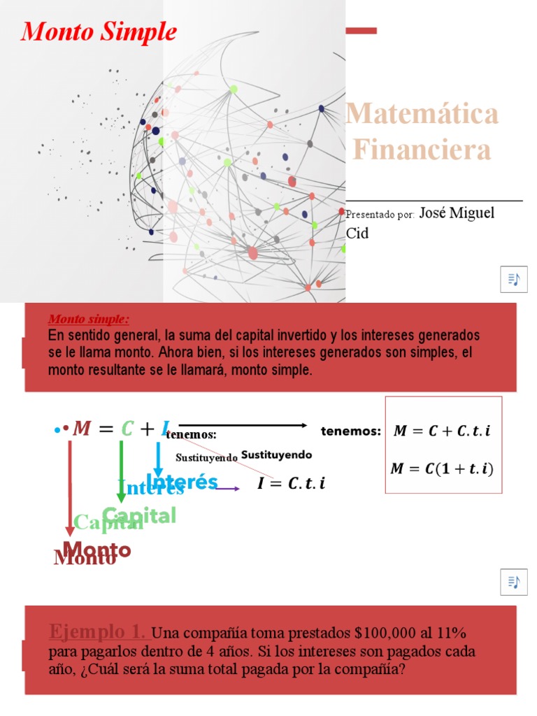 Monto Simple | PDF | Enseñanza de matemática | Economias