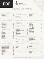 Minibar Price List and Menu Items | PDF | Alcoholic Drinks | Drink