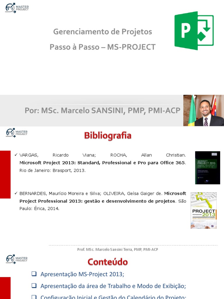 Guia Ms-Project - Marcelo Sansini | PDF | Gestão de projetos | Programas