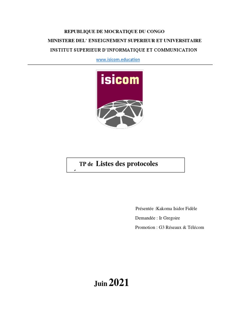 TP Linux Le Protocol Es | PDF | Protocole de contrôle de transmission ...