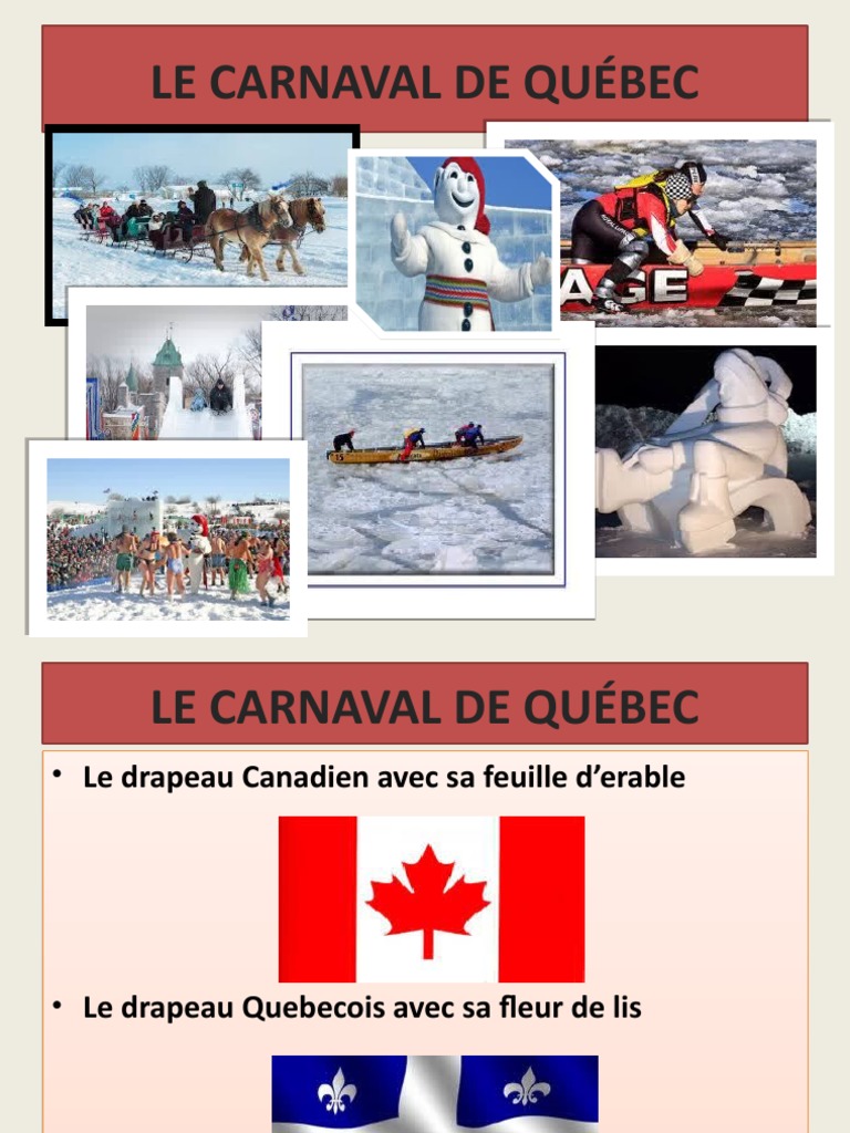 Le Carnaval D'hiver Au Québec | PDF