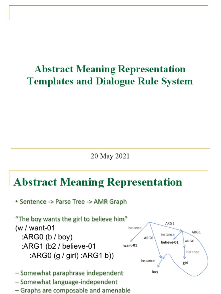 AMR Templates | PDF | Conceptual Model | Computer Science