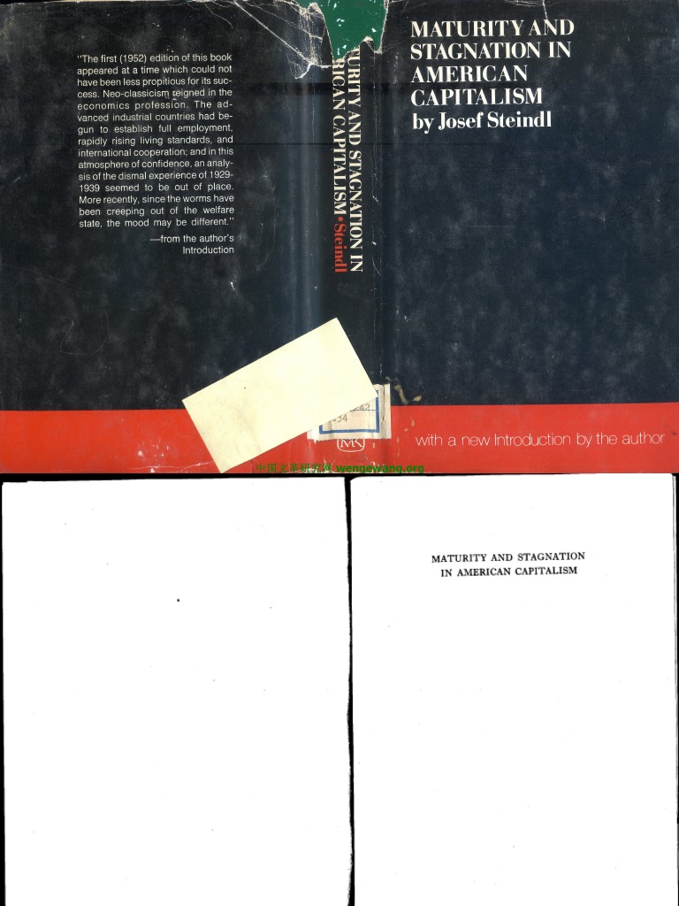 Josef Steindl - Maturity and Stagnation in American Capitalism (1976 ...