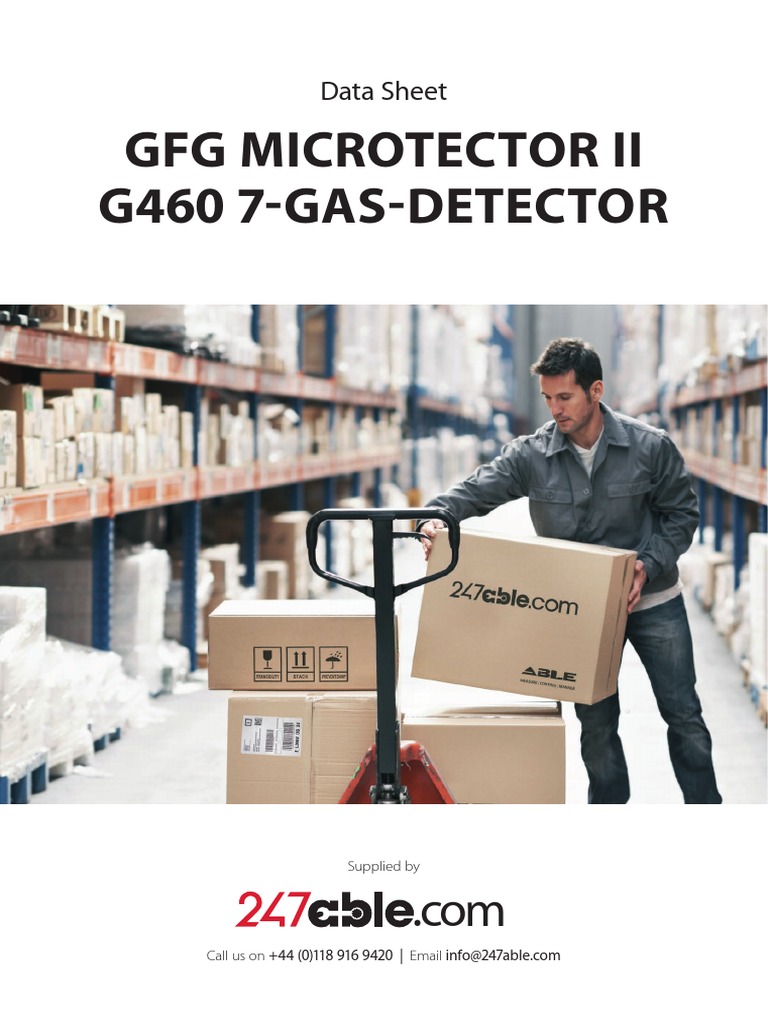 GFG Microtector Ii G460 7-Gas-Detector: Data Sheet | PDF | Gases ...