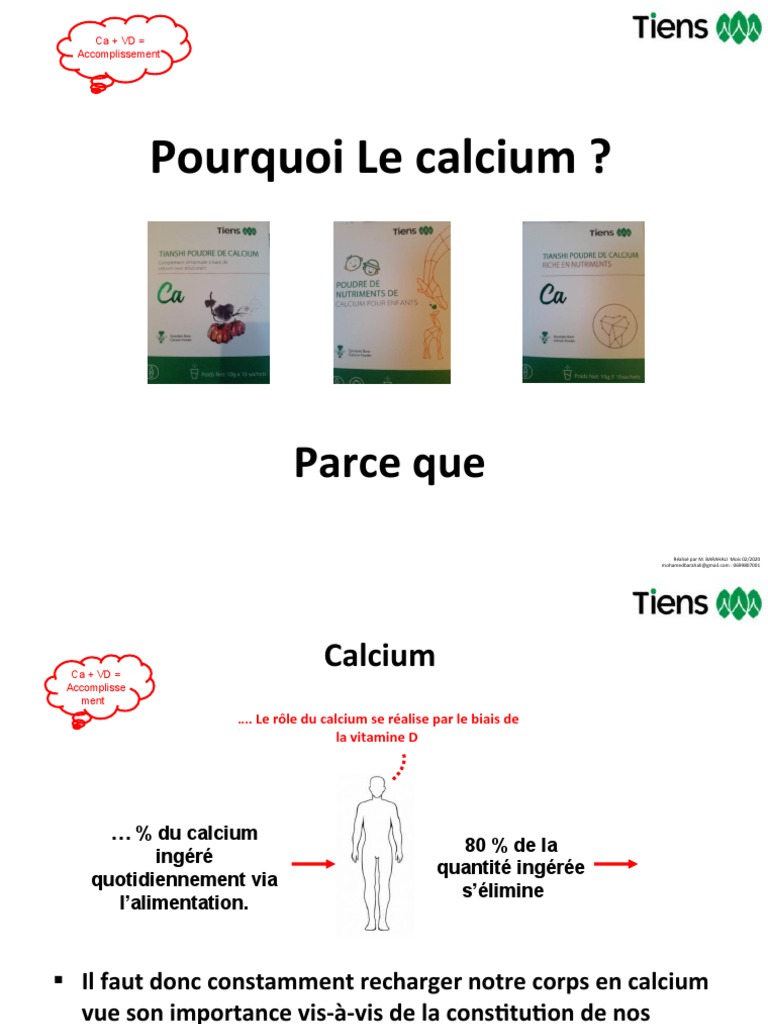 Calcium - Presentation | PDF | Calcium | Thyroïde