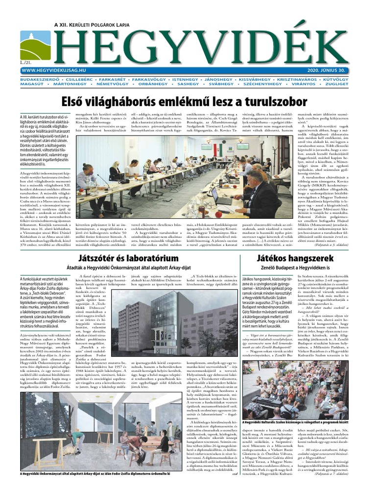 Hegyvidek 2020 21 06 30 Z | PDF
