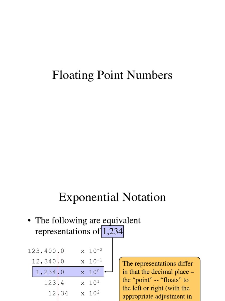 Floating Point Numbers | PDF | Elementary Mathematics | Encodings
