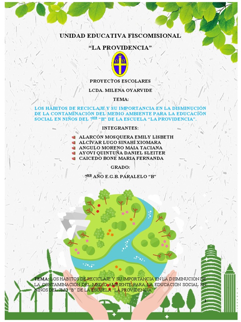Proyecto Grupo N 1 | PDF | La contaminación del agua | Residuos