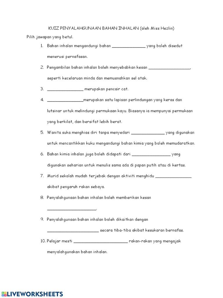 PK Bahan Inhalan 2 | PDF