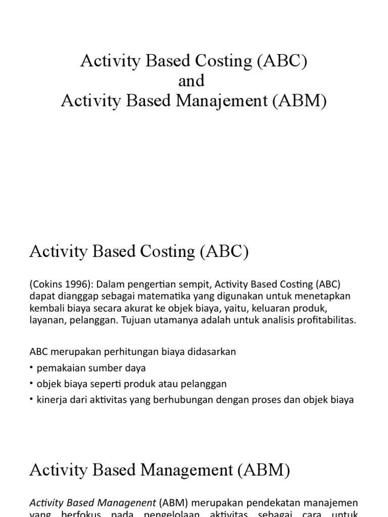 ABC Dan ABM | PDF