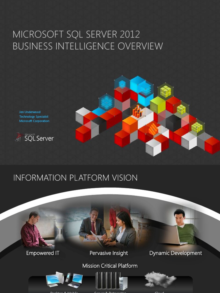 Microsoft SQL Server 2012 Business Intelligence Overview: Jen Underwood ...