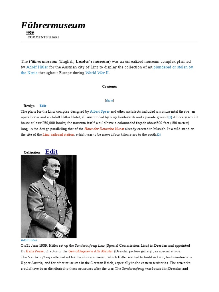 1 Military Fuhrermuseum | PDF | Nazi Germany | World War II