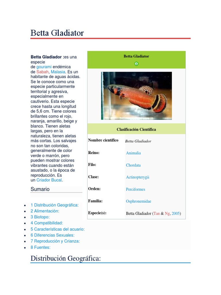 Betta Gladiator | PDF | Acuario | Science