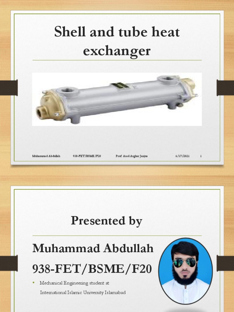 Shell and Tube Heat Exchanger | PDF | Heat Exchanger | Temperature