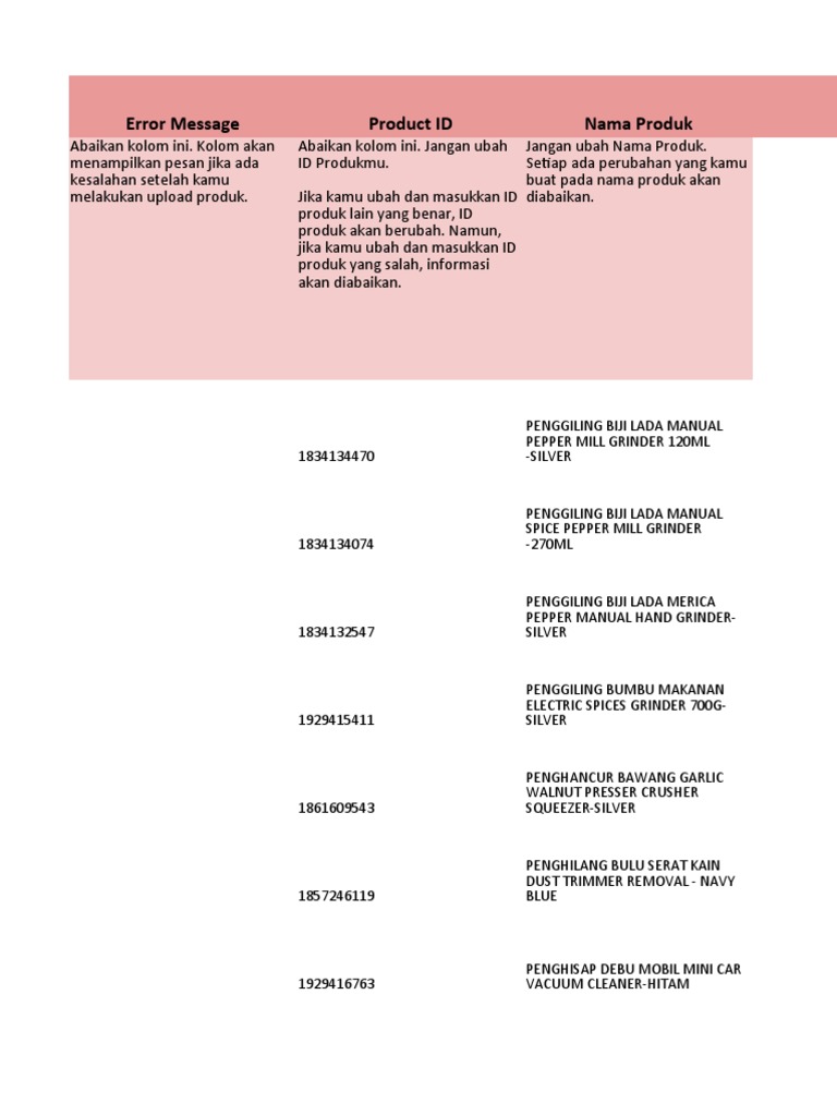 Contoh Upload Tokopedia | PDF