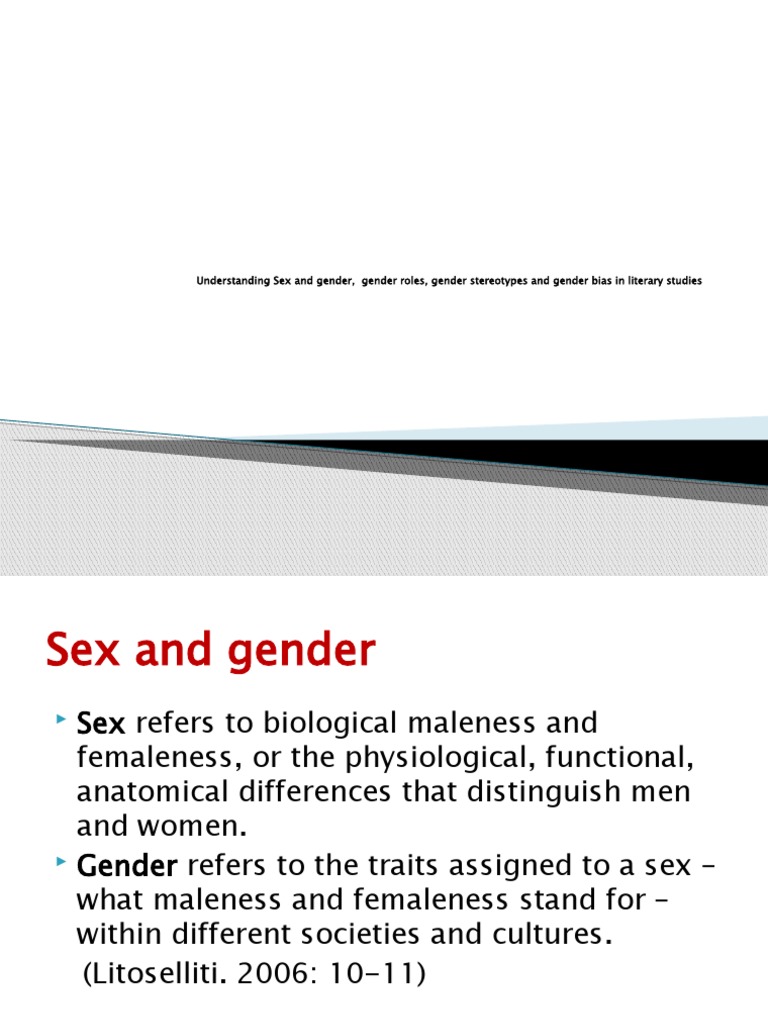 Understanding Sex and Gender, Gender Roles, Gender Stereotypes and ...