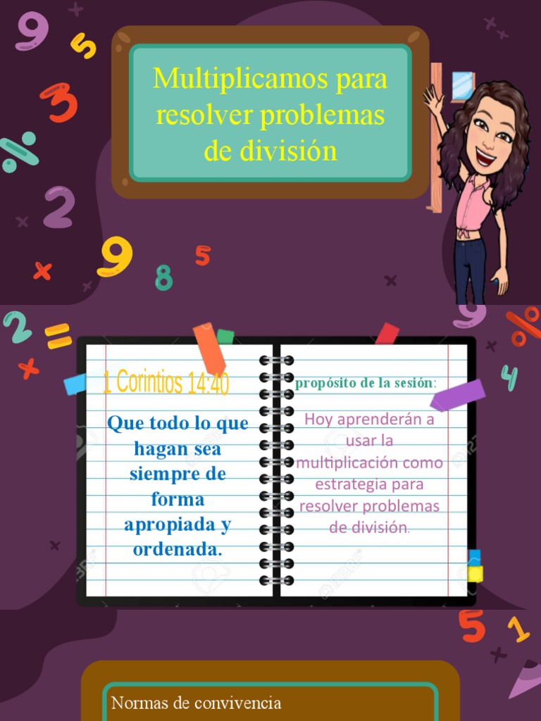 Multiplicamos para Resolver Problemas de Divisiones - Tema | PDF ...