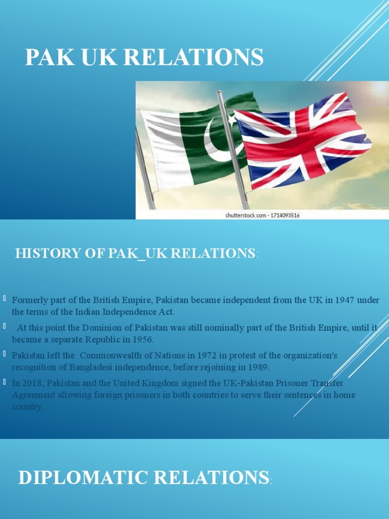 PAK UK Relations | PDF | United Kingdom | Pakistan