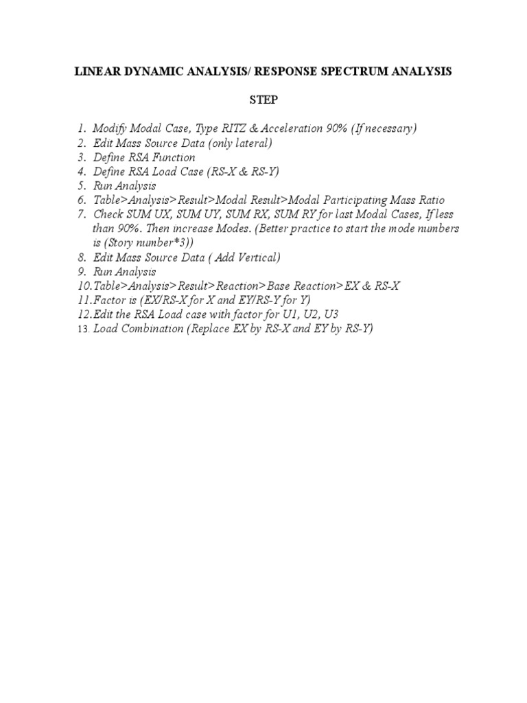 Linear Dynamic Analysis | PDF