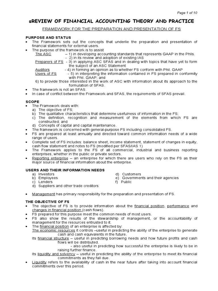 Accounting and ASC Framework | PDF | Financial Statement | Balance Sheet
