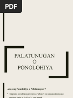 Ponolohiya NG Wikang Filipino | PDF