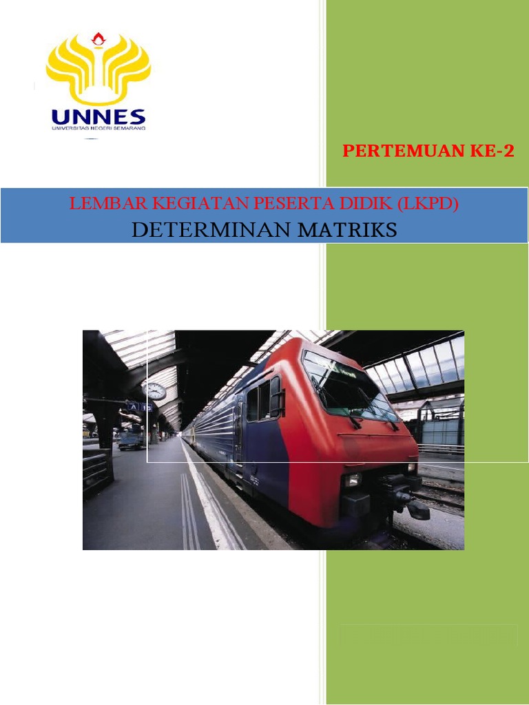 LKPD Determinan Dan Invers Matriks | PDF