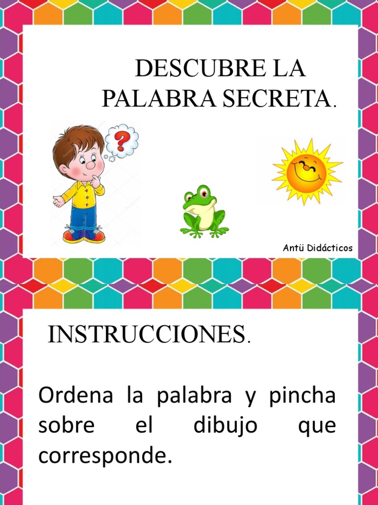 Descubre La Palabra Secreta para Niños | PDF
