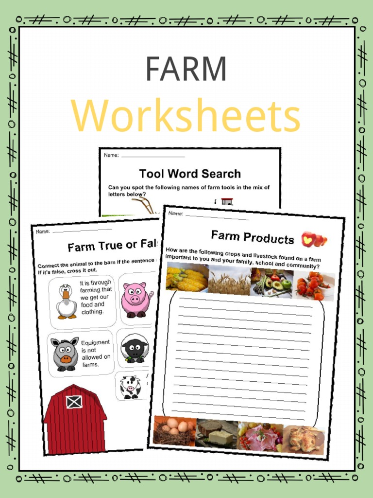 Sample Farms Worksheets | PDF | Agricultural Machinery | Farms