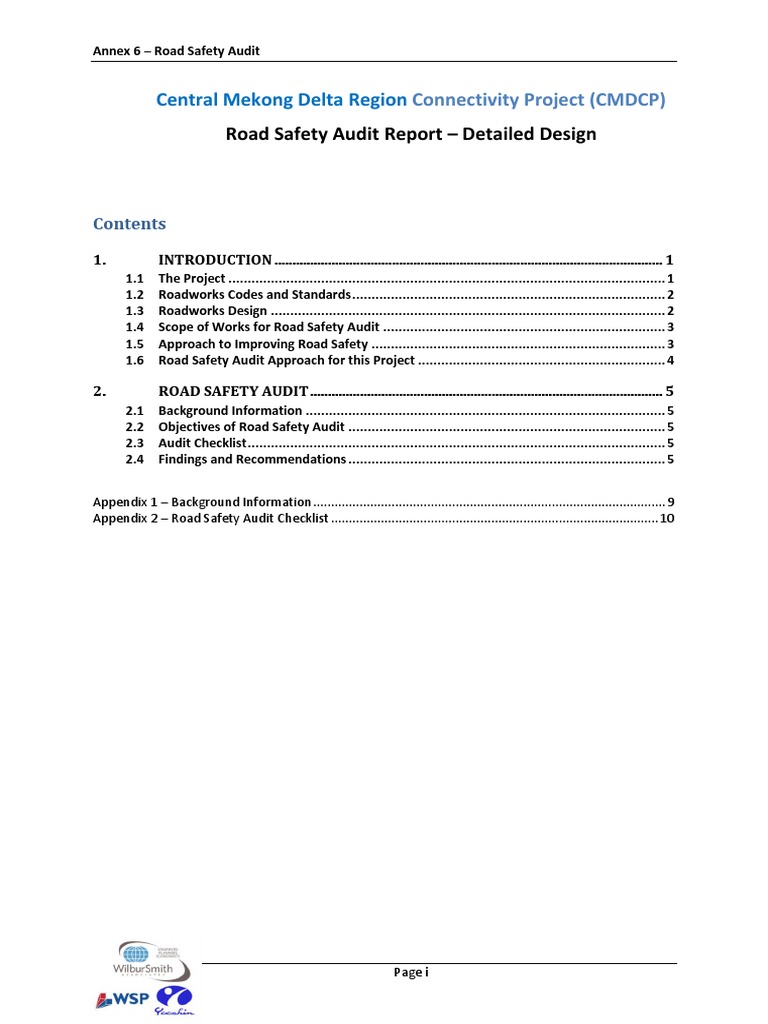 Sample Road Safety Audit Report | PDF | Road | Road Traffic Safety