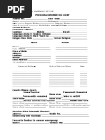 Biodata Form (Long) | PDF