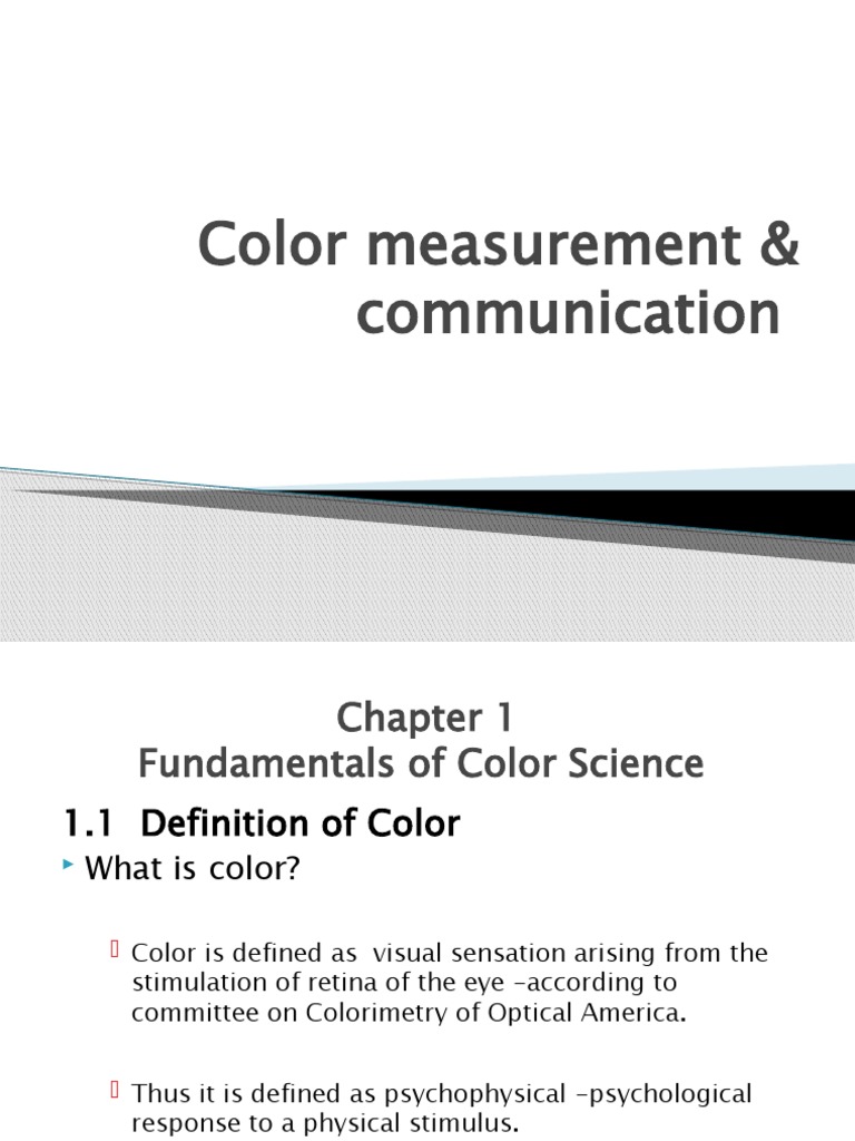 CMC - Chapter 1 | PDF | Color | Electromagnetic Spectrum