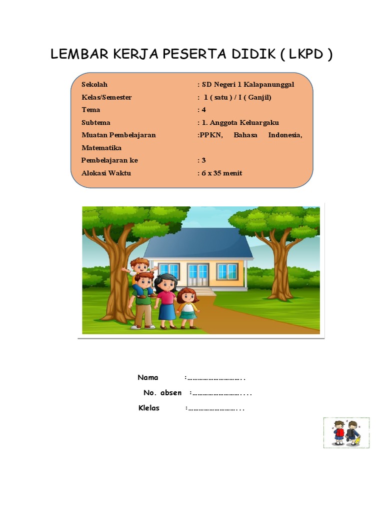 LKPD Kelas 1 | PDF