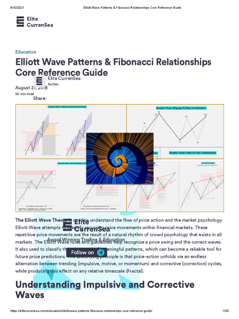Elliott Wave Patterns & Fibonacci Relationships Core Reference Guide | PDF