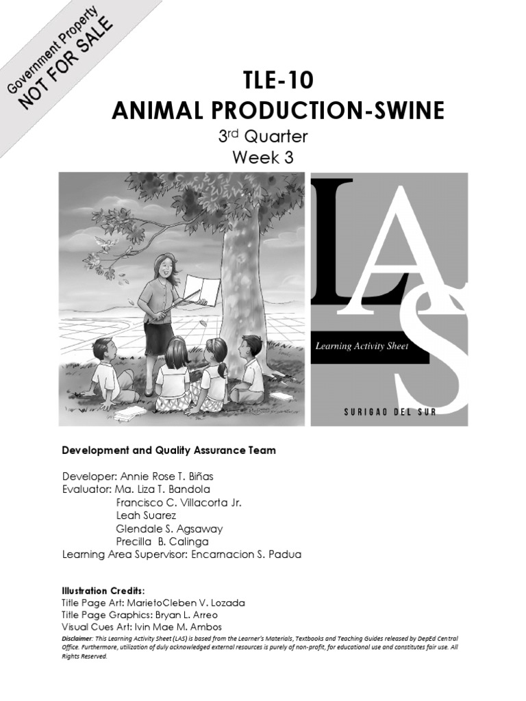 Tle Ap-Swine Q3 - WK3 - V4 | PDF | Food And Drink | Learning