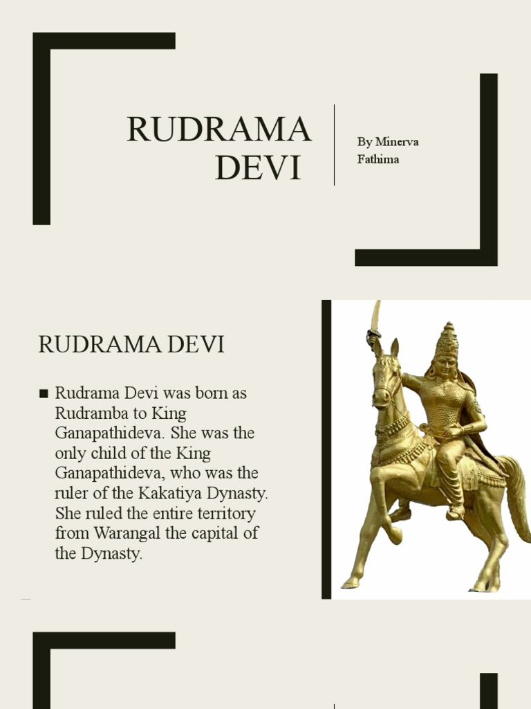 Rudrama Devi: by Minerva Fathima | PDF