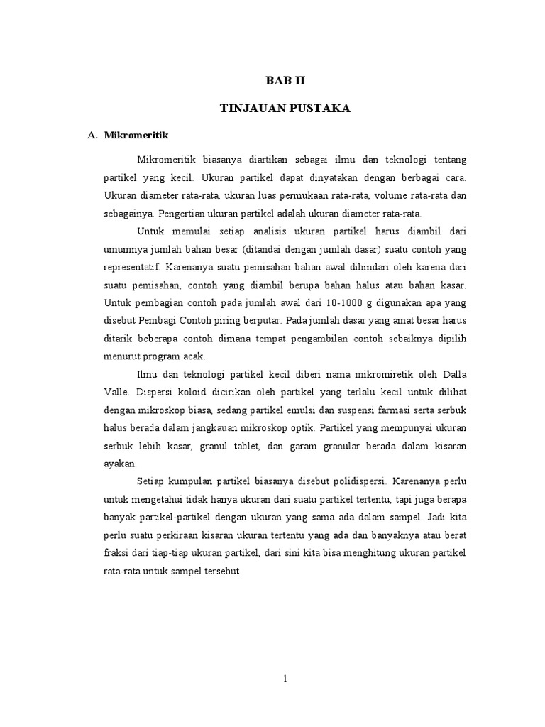 Farfis Kelompok 3 (Mikromeritik) | PDF