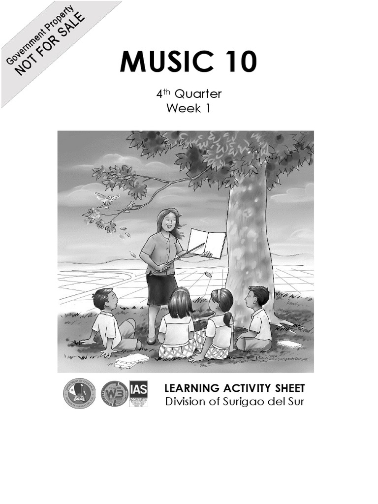 Music10 q4 Week1 v4 | PDF | Performing Arts | Entertainment (General)