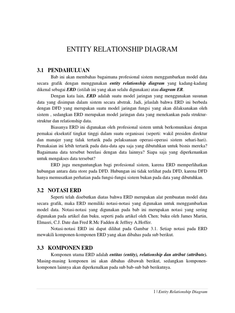Entity Relationship Diagram | PDF