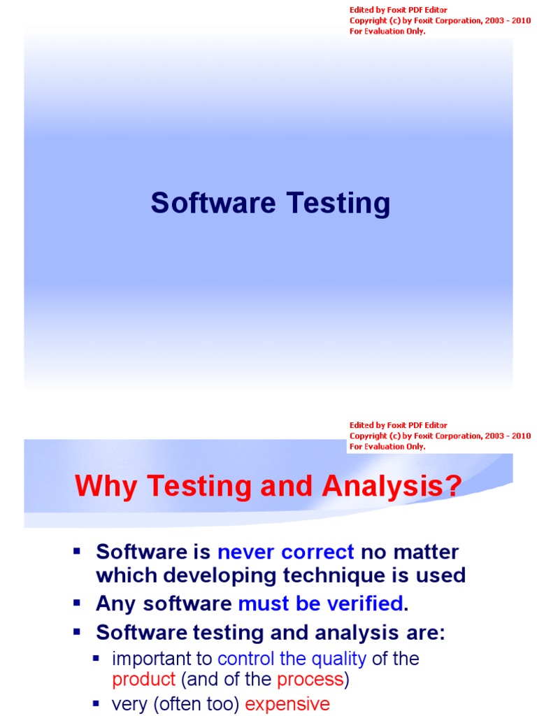 Lect 11 12 Testing Pdf Software Testing Control Flow 4358