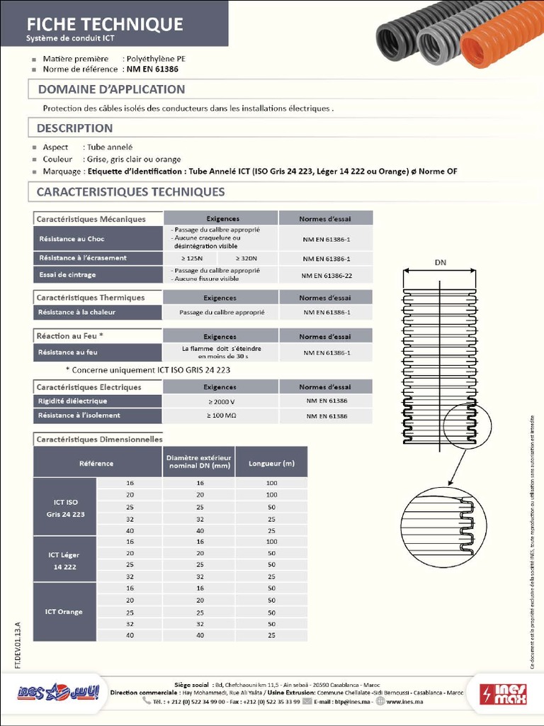 Tube ISO Gris ICT | PDF