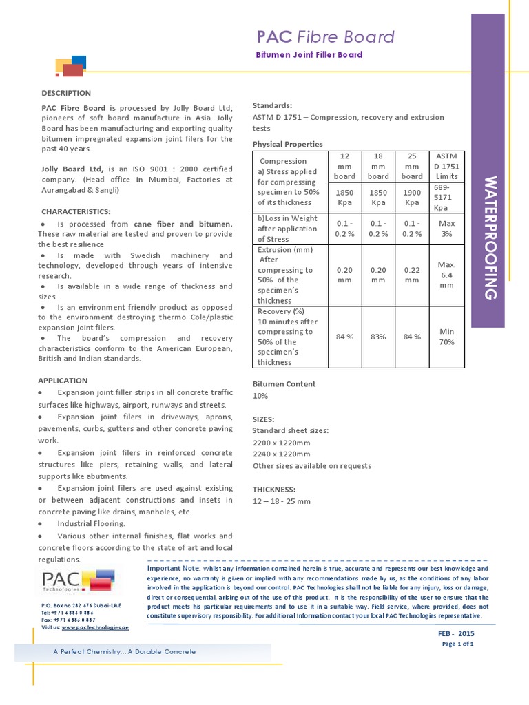 Bituminous Soft Fibre Board | Download Free PDF | Fibers | Asphalt