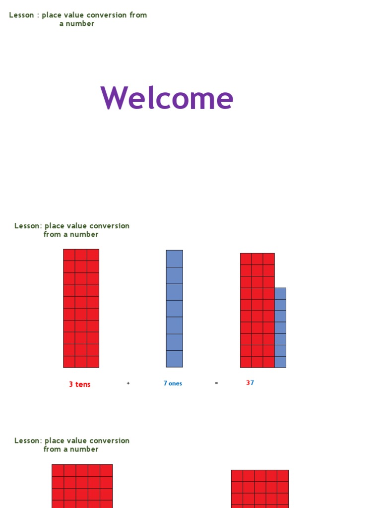 Place Value Conversion From A Number | PDF