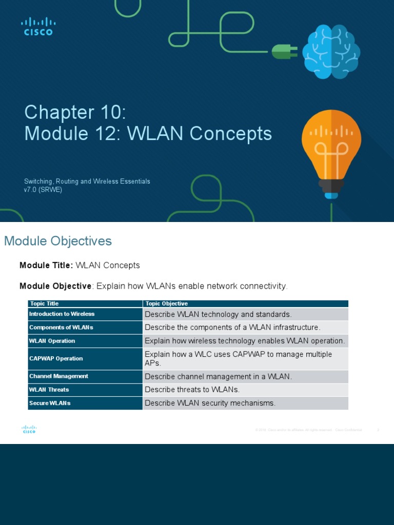 Chapter 10 SRWE - Module - 12 WLAN Concepts | PDF | Wireless Lan | Ieee 802.11