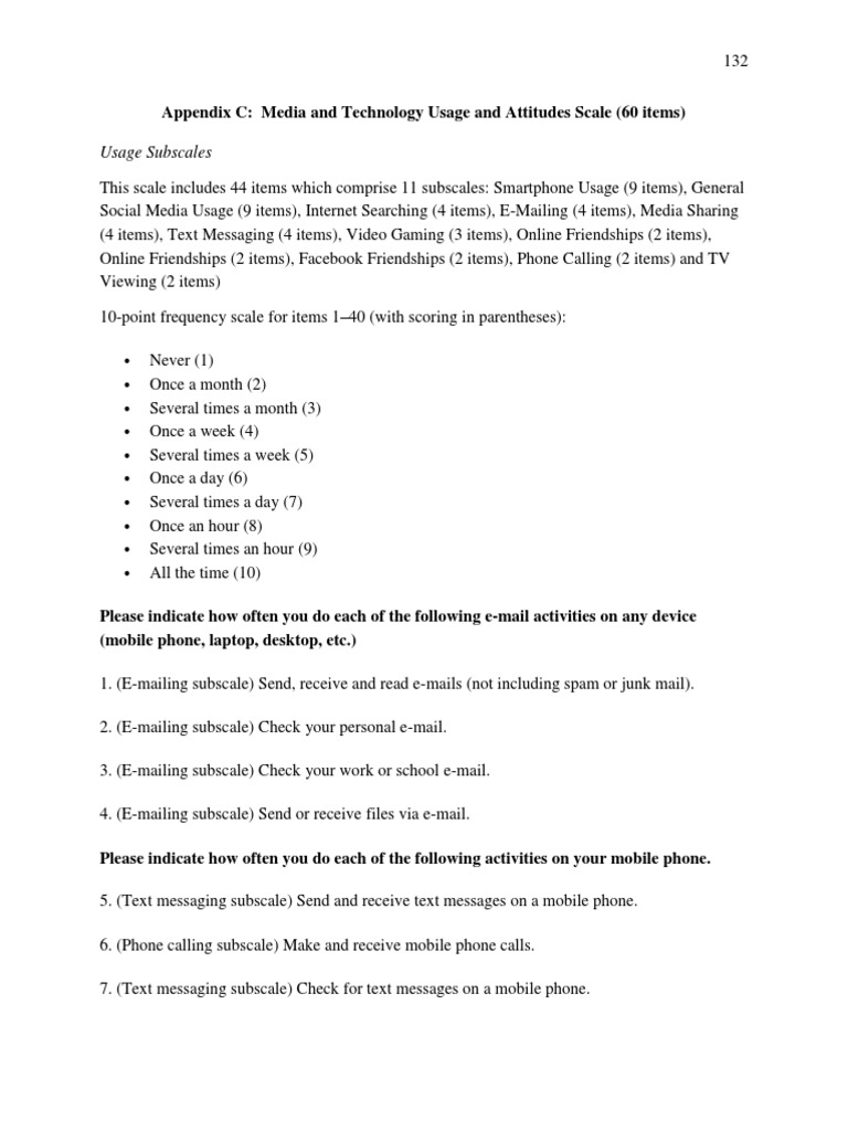 Media and Technology Attitudes Scale | PDF | Mobile Phones | Smartphone
