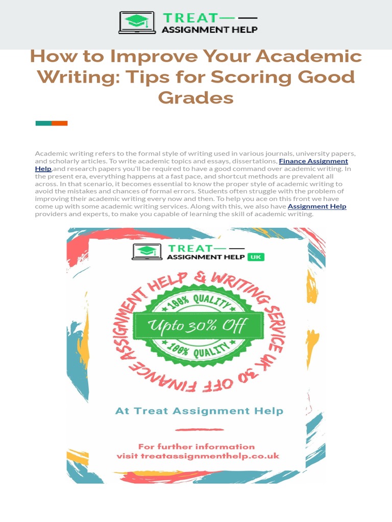 How To Improve Your Academic Writing Tips For Scoring Good Grades | PDF