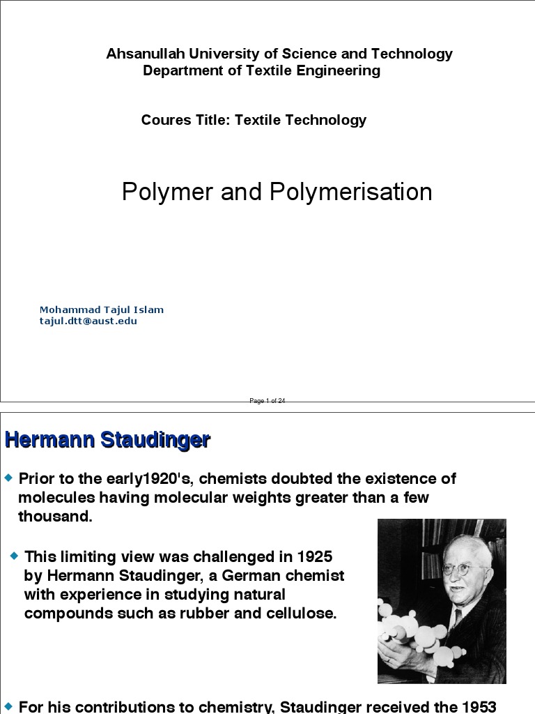 Understanding Polymers and Polymerization | PDF | Polymerization | Copolymer