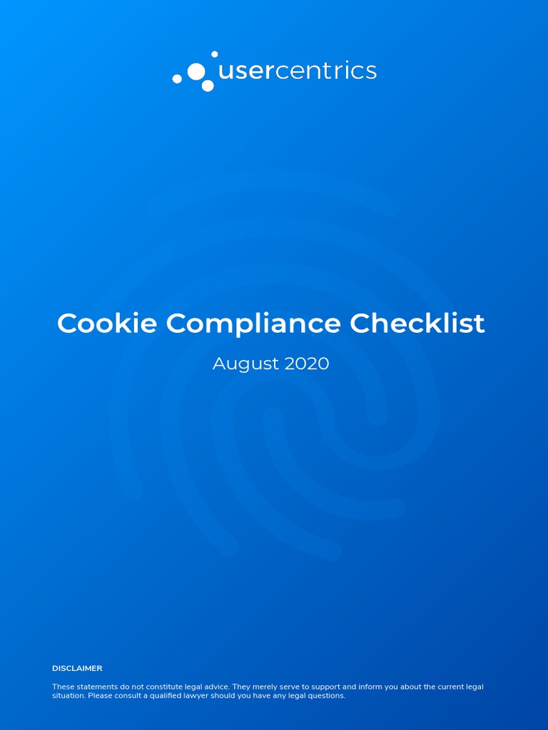 Cookie Compliance Checklist EN | PDF | Http Cookie | Privacy