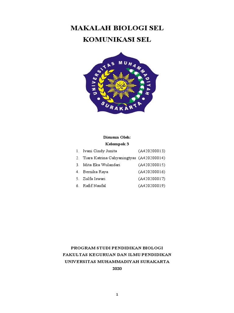 Jenis Komunikasi Sel dalam Organisme Multiseluler | PDF
