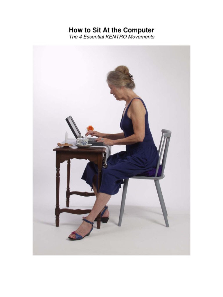 How To Sit at The Computer | PDF | Pelvis | Hatha Yoga
